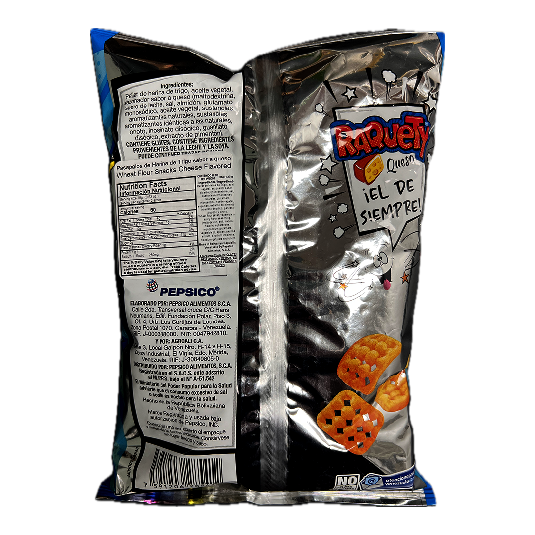 Raquety Queso (36g) - Budare Bistro