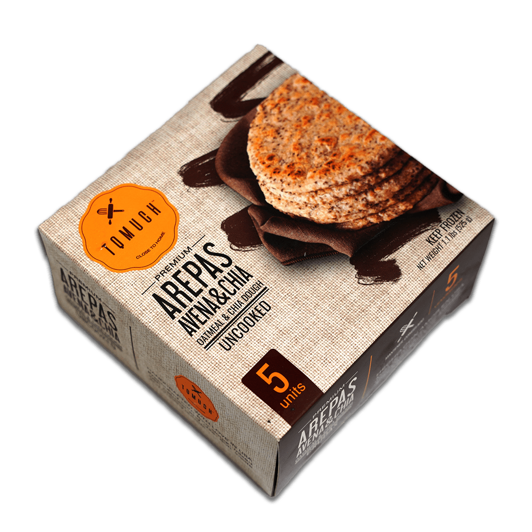 TQMUCH Arepa Avena&Chia (5 Unid/525g) - Budare Bistro